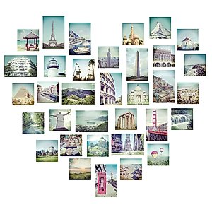 WallPops DWPK2150 Love 2 Travel Wall Art Kit, Multicolor