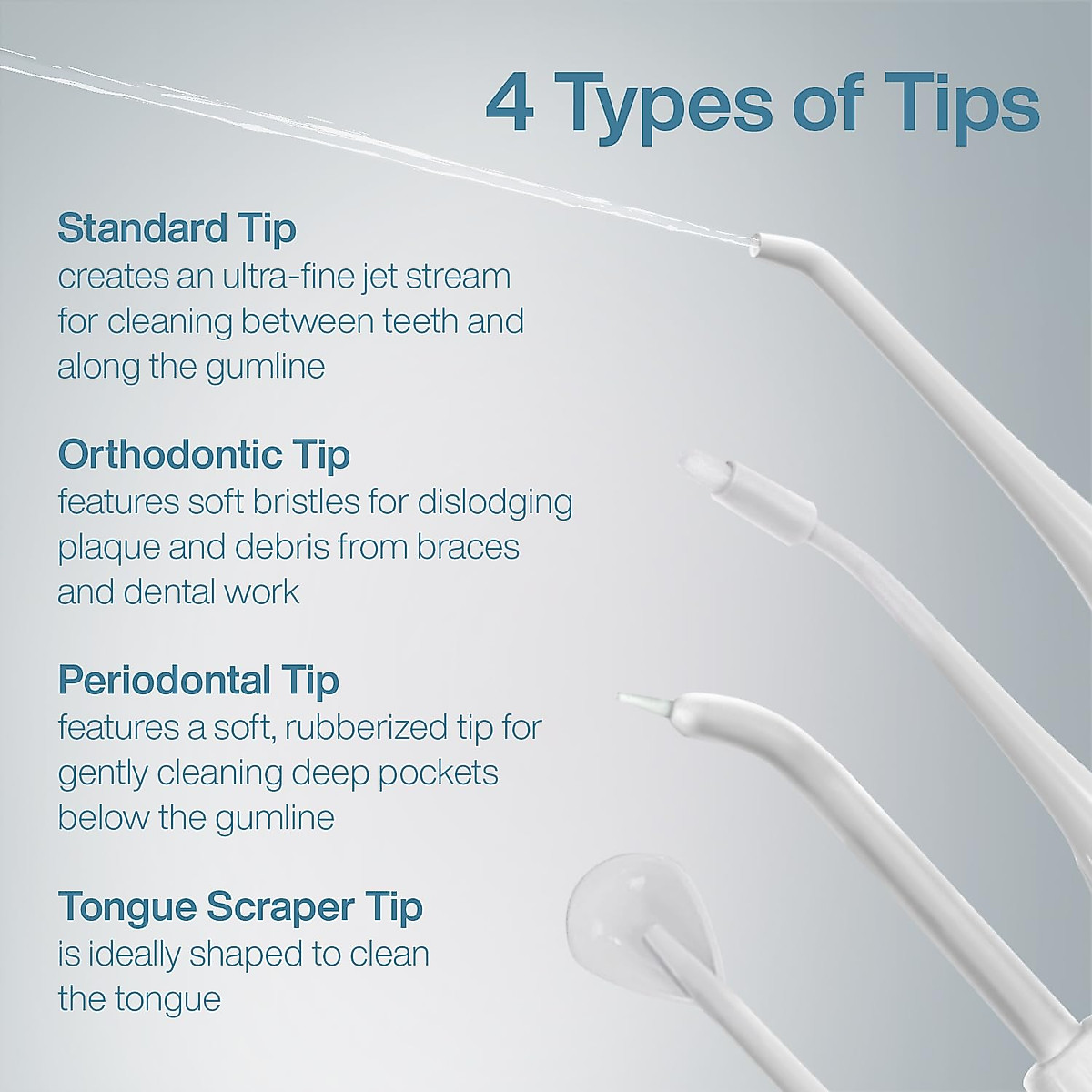 AquaSonic Water Flosser - Cordless Rechargeable Water Flossers for Teeth Cleaning - Waterproof Aqua Flosser, Portable Oral Irrigator for Dental Cleaning with 5 Jet Tips – Braces Home Travel