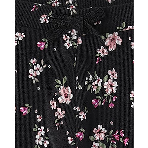 The Children's Place Baby Girls' and Toddler Ribbon Tie Front Fashion Legging, Black, 12-18 Months