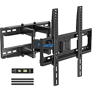 MOUNTUP TV Wall Mount - Full Motion TV Wall Mount for Most 26-65 Inch Flat and Curved TV up to 88 LBS, Wall Mount TV Bracket with Dual Swivel Articulating Rod Max VESA 400x400mm MU0010