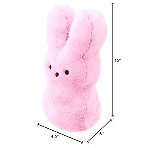 Animal Adventure | Shaggy Bunny Peeps | 15” Collectible Plush | Pink