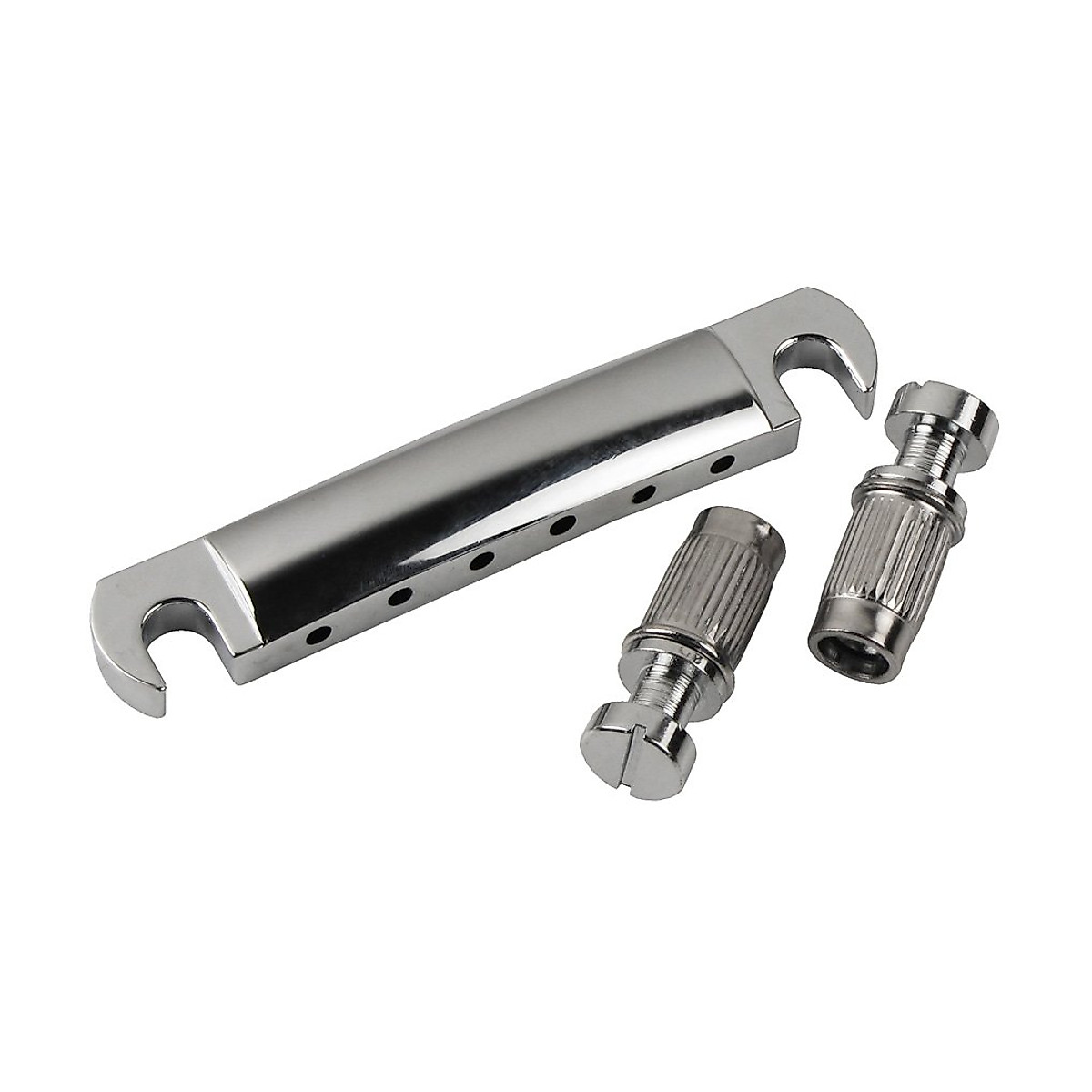 FLEOR Electric Guitar Tune-O-matic Bridge & Tailpiece with Studs Set Fit Gibson Epiphone Les Paul Guitar Part, Chrome