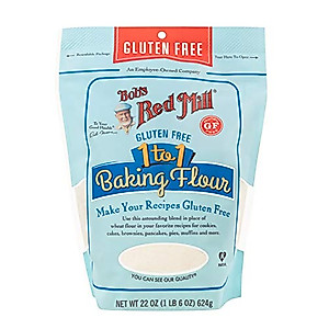 Bob's Red Mill Gluten Free 1-to-1 Baking Flour, 22-ounce (Pack of 4)