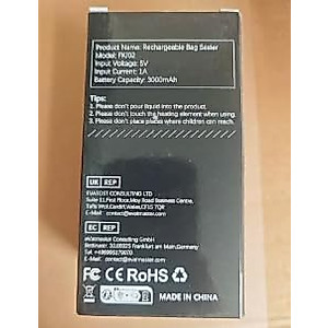 ODSD Mini Heat Sealer, Mini Bag Sealer Heat Sealer, Portable Handheld Bag Resealer Machine for Chip Bags Plastic Bags Food Storage (Black)