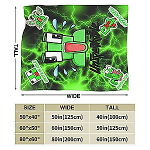 Blanket Ultra Soft Blanket Cozy Warm Lightweight Throw Blankets Suitable for Living Room Bedroom Sofa Men Women Kids 60"X50"