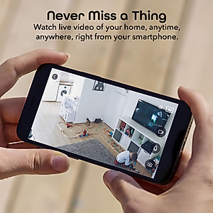 Geeni Aware 1080p Indoor Smart Home Security Camera with 2-Way Talk, Night Vision and Motion Alerts, Works with Alexa and Google Home, No Hub Required, White (2 Pack)