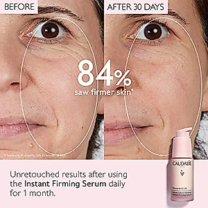 Caudalie Resveratrol-Lift Instant Firming Serum: Oil-Free Anti-Aging Serum with Resveratrol, Hyaluronic Acid & Vegan Collagen, Retinol Alternative (Serum)