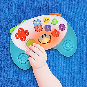 Number 1 in Gadgets Baby Remote Toy Game Controller, Musical Toys Light and Sound Early Educational Learning for Infants