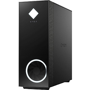 HP OMEN 30L Liquid Cooled Gaming Desktop, Intel Core i7-10700K Up to 5.1GHz, GeForce RTX 3060Ti 8GB, 64GB RGB DDR4, 2TB PCIe SSD+2TB HDD, Wi-Fi, BT, HDMI, USB-C, RJ45, Win11 Pro, Black, SPS HDMI Cable