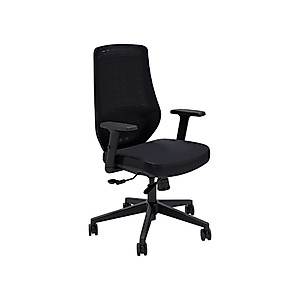 Vari Essential Task Chair - Varidesk Ergonomic Home Office Chair with Comfortable Mesh, Lumbar & Back Support, Adjustable Height - Ideal for Computer Desk - Easy Assembly - Black