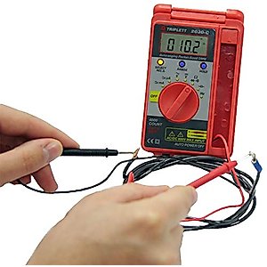 Triplett Pocket-Sized CAT II 4000 Count Digital Multimeter - AC/DC Voltage, AC/DC Current, Resistance, Frequency, Capacitance, Continuity, and Diode Check (2030)