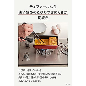 T-fal B55918 Egg Roaster, 4.7 x 7.1 inches (12 x 18 cm), Compatible with Gas Stoves, Cranberry Red, Non-Stick, Red