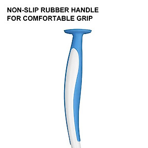 SetSail Dish Brush with Handle, 2 Pack Stiff Bristles Dish Scrubber with Suction Cup Dish Scrub Brushes with Built-in Scraper for Cleaning Dishes, Pots and Pans, Kitchen Sink