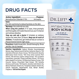 Dr. Lift Antibacterial Body Scrub, 6 oz