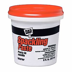 DAP 10200 Spackling Paste, 1/2 Pint, White, 8 Fl Oz
