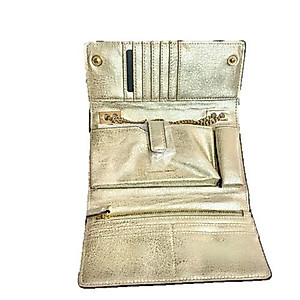 INC INTERNATIONAL CONCEPTS GLAM WALLET CROSSBODY BAG PURSE Gold Handbag