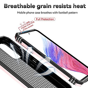 MLDWH Samsung Galaxy A54 5G Case with Stand Kickstand Ring and Camera Cover with Screen Protector [2 Pack], Heavy Duty Military Grade Shockproof Protective Cover for Samsung Galaxy A54 5G (Rose Gold)