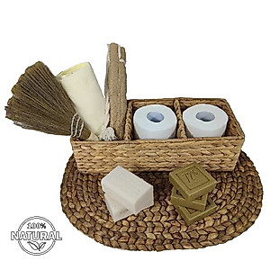 Three Compartment Basket made from Water Hyacinth - Made in Vietnam