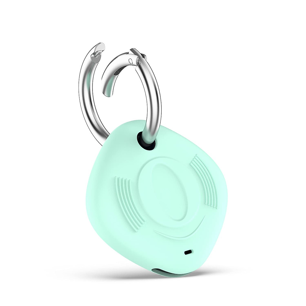 TenCloud Keychain Cases Compatible with Samsung Galaxy SmartTag SmartTag Plus Silicone Durable Key Ring Case for Galaxy SmartTag (Teal)