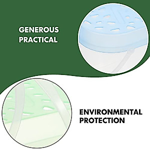 3Pcs Travel Turtle Carrier Portable Turtle Tank Terrarium Habitat Case Plastic Reptile Habitat Container Small Animal Carriers (Random Color)