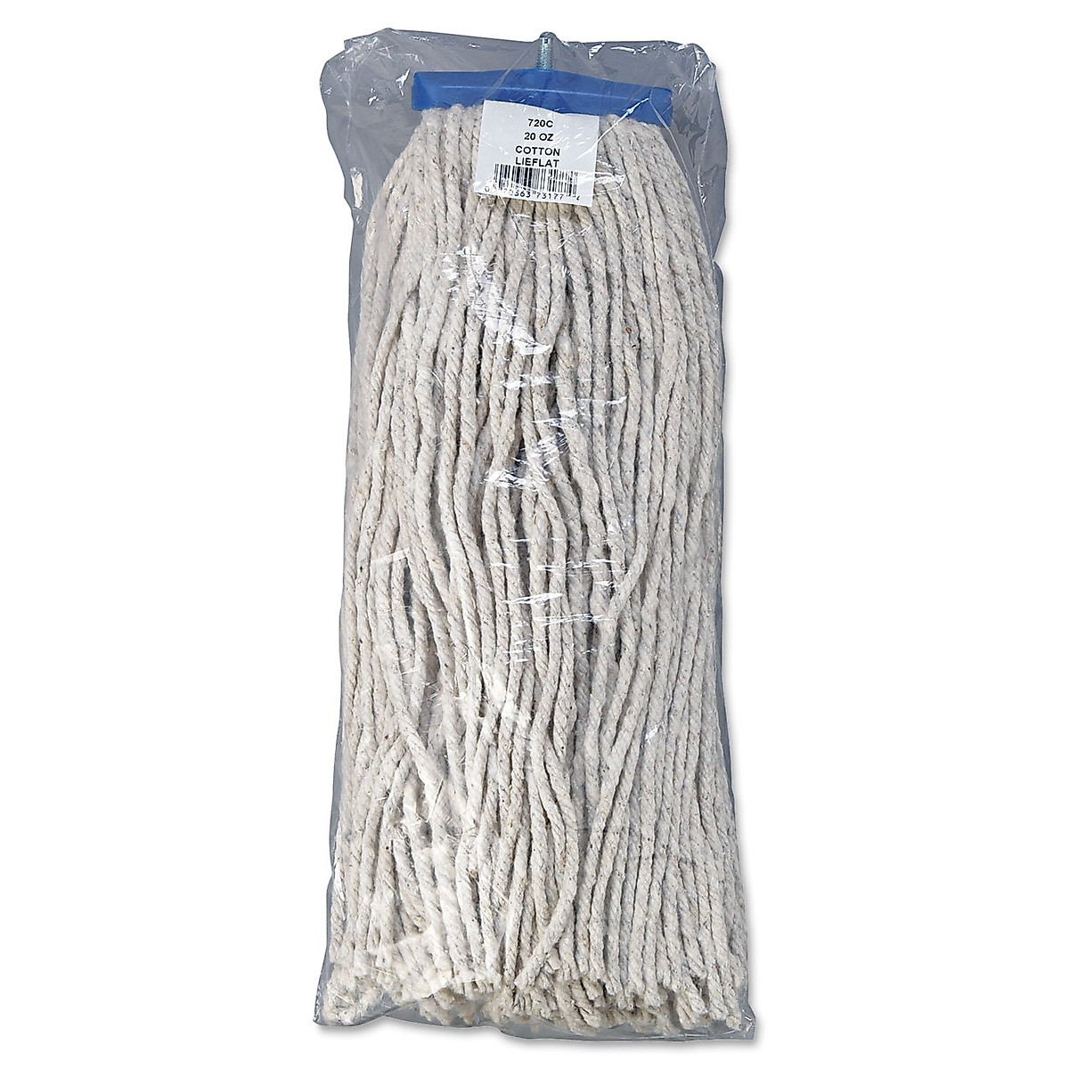 Boardwalk 720C Mop Head, Economical Lie-Flat Head, Cotton Fiber, 20oz, White, 12/Carton