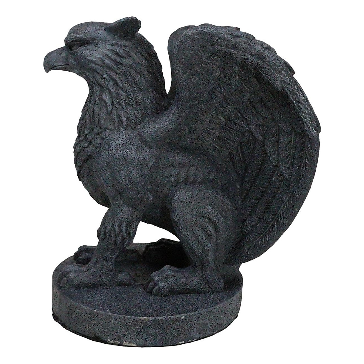 Ebros Gift Mythical Winged Griffon Griffin Eagle Lion Gargoyle Statue Faux Stone Resin Home Decor Figurine 6.75" Tall Gothic Sculptures Statues and Figurines Might and Magic Heroes and Royalty Symbol