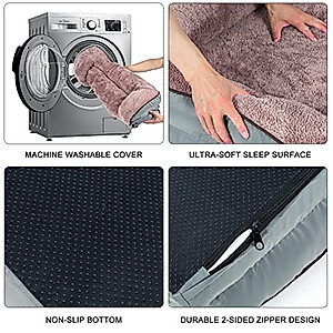 Dog Beds for Medium Dogs, Dog Sofa with Removable Washable Cover & Nonskid Bottom, Dog Couch Bed for Medium, Large Dogs