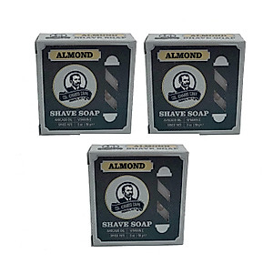 Col. Conk World's Famous Shaving Soap, Almond 3 - Pack Each Net Weight 2.25 Oz by Colonel Conk