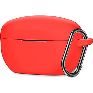 Sony WF-1000XM5 Industry Leading Noise Canceling Truly Wireless Earbuds (Black) Bundle with Silicone Case (Red), Memory Foam Ear Tips, USB-A to USB-C Cable & 1 YR CPS Enhanced Protection Pack