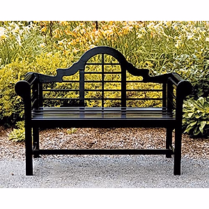Achla Designs 125-0007 Lutyens Garden, 4 ft Black Bench, 48-in L