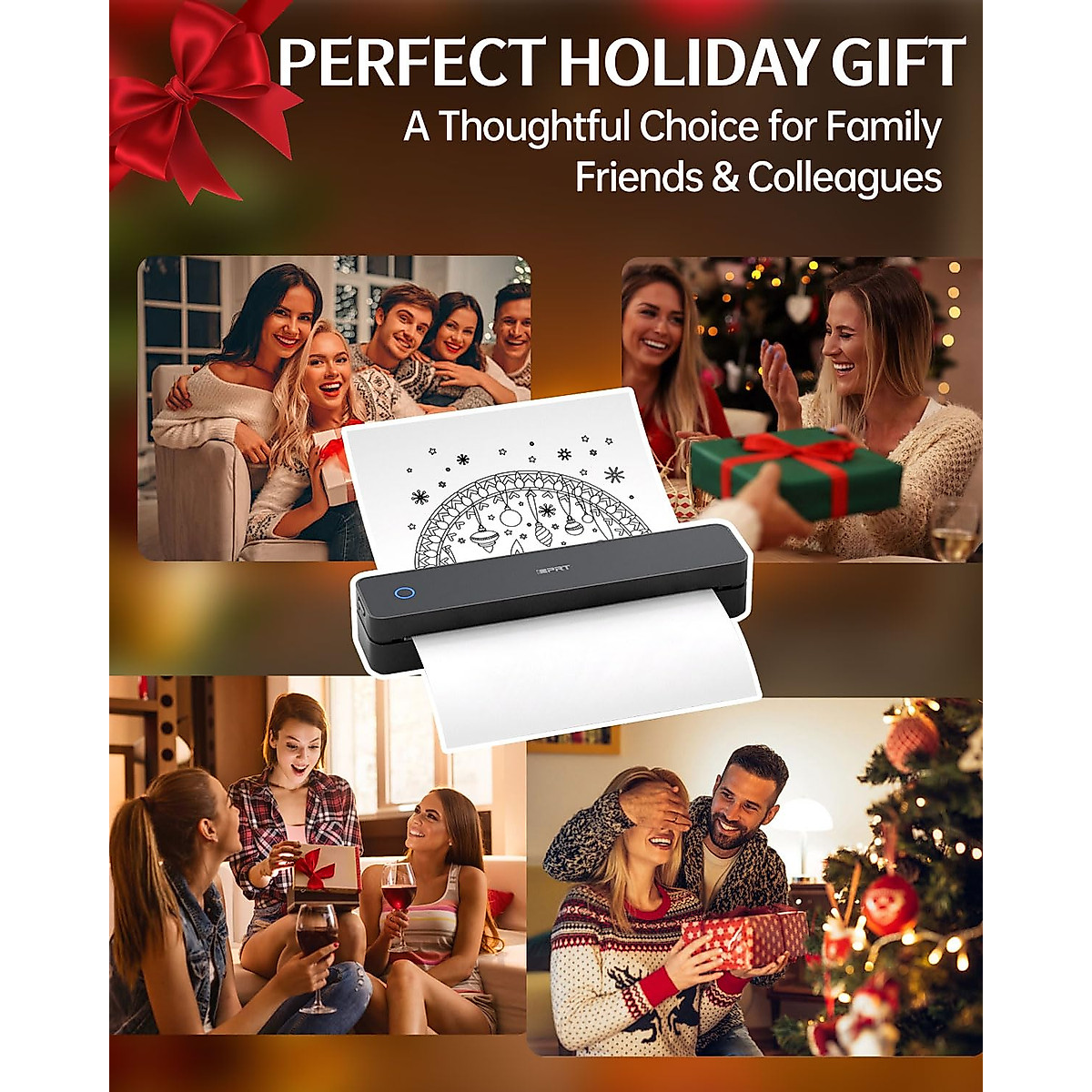 iDPRT Thermal Label Printer Desktop Label Printer for Shipping Packages, 6 IPS Label Maker Work with Windows & MAC, Compatible with USPS, Amazon, Ebay, etc.