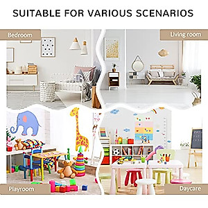 HOMCOM Kids Bookcase Multi-Shelf Rack Organizer with Storage Drawer for Books, Playroom, White