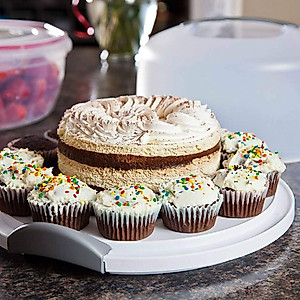 Extra Large Cake Storage Container, Cake Carrier With Handle 14 X 14 X 8 - Made in USA