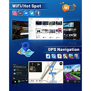 Andriod Car Stereo for Toyota Tundra 2007-2013 & Toyota Sequoia 2008-2019 Radio, 10.1 Inch Touch Screen Car Audio Receiver Bluetooth with GPS Navigation WiFi SWC Backup Camera External Mic