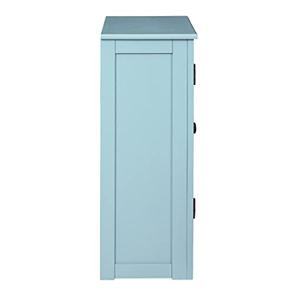 Signature Design by Ashley Nalinwood Modern Accent Cabinet with Lattice Doors, Teal Blue