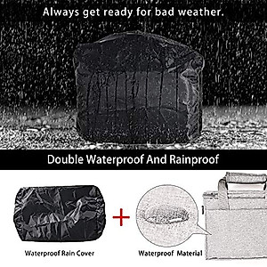 FOSOTO Camera Bag Case with Waterproof Rain Cover Compatible for Nikon D3500 D5600 D7500 D610 Canon EOS 4000D 2000D SL3 T7 M50 M6 SX530 Fujifilm X-T20,Grey