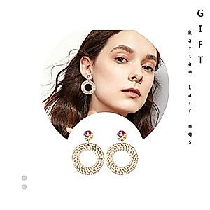 YYIHER Straw Clutch Bags for Women, Straw Shoulder Bag Summer Purse Woven Beach Bags Envelope Bag for Ladies White