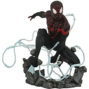 Marvel Premier Collection: Mile Morales Spider-Man Statue, Multicolor, 9 inches