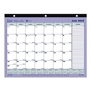 Brownline Academic Monthly Desk Pad Calendar, 13 Months, July 2023 to July 2024, 11" x 8.5" (CA181721-24)