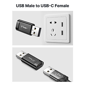 JSAUX USB Data Blocker, (4-Pack) USB-A Defender Only for Quick Charge, Protect Against Juice Jacking, Refuse Hacking Provide Safe Charging- Black