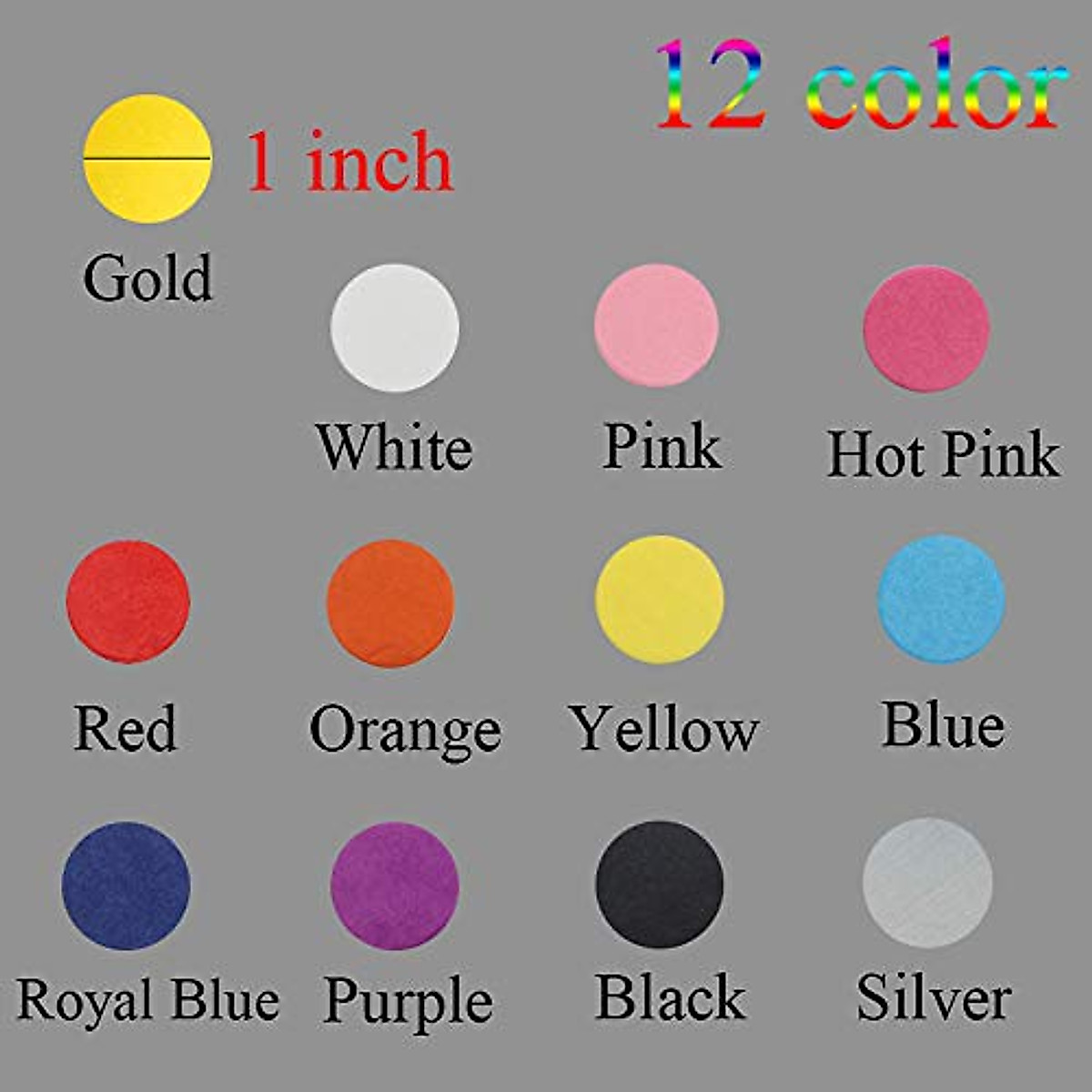 Gold Confetti 1 inch Table Confetti Glitter 5000 pcs for Wedding Party Decoration or Filled Balloons