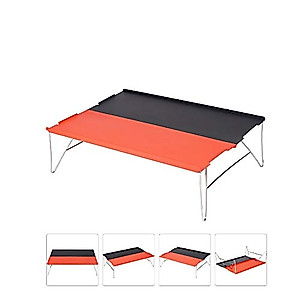 DOUBAO Outdoor Mini Aluminum Folding Table Folding Picnic Camping Table Portable Easy to Store Light Outdoor