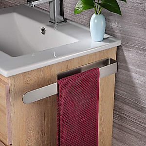 Hand Towel Holder Towel Bar 14 Inch Adhesive Towel Ring Stainless Steel Single Towel Rack for Bathroom Kitchen