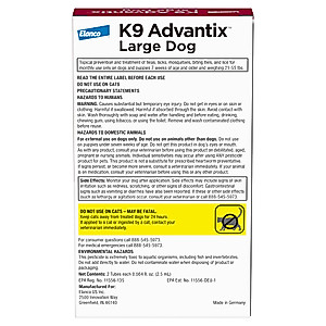 K9 Advantix Flea, Tick & Mosquito Prevention for Dogs 21-55 lbs. | Flea Drops for Large Dogs | Apply Monthly | 2 Treatments