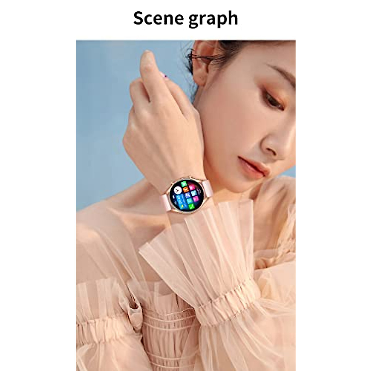 Smart Watch for Men&Women(Answer/Make Call) AI Voice IP68 Waterproof Smart Watch for Android iOS Phone Fitness Watch with Heart Rate Blood Pressure Sleep Monitor Step Counter