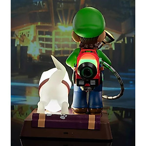First 4 Figures Luigis Mansion 3 Luigi and Polterpup 9-Inch PVC Collector Edition Statue, Green