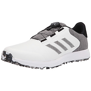 adidas mens Golf Shoe, White/Black/Grey, 10.5 US