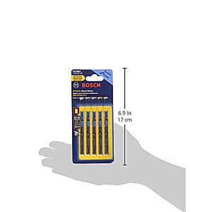 BOSCH U118EF 5-Piece 3-1/8 In. 14-18 Progressive TPI Flexible for Metal U-shank Jig Saw Blades
