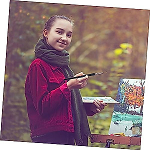 VILLCASE 3pcs Set Adult Coloring Pens Miniature Kit Spray Paint Set Miniature Painting Detail Line Brush Art Special Pen Acrylic Brush to Paint Acrylic Paint Wooden Manicure