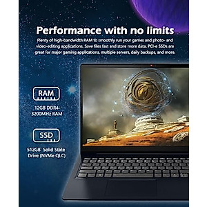 Lenovo Ideapad 3i 15.6" FHD Touch Laptop for Business, Student, Intel 11th Generation Core i5, 12GB DDR4 Memory, 512GB SSD, Intel Iris X Graphics, HDMI, Windows 11,Abyss Blue, W/GaLiMu